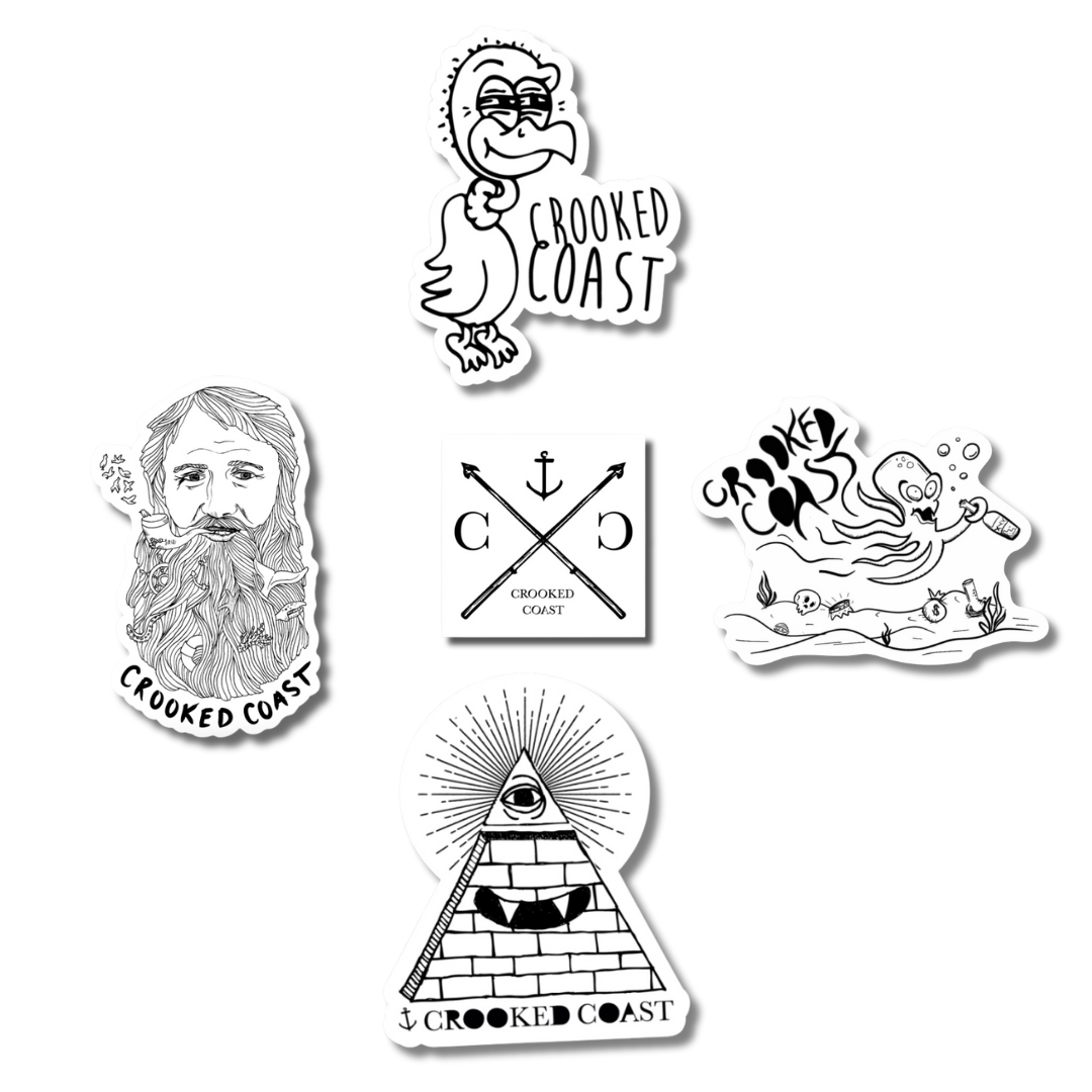 Crooked Coast Stickers